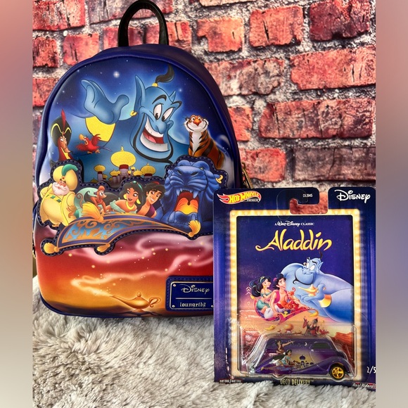 Loungefly | Bags | Loungefly Disney Aladdin 3th Anniversary Mini ...